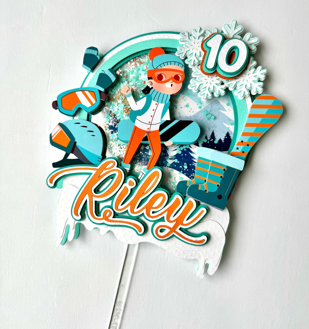 Snowboard Cake Topper - Etsy