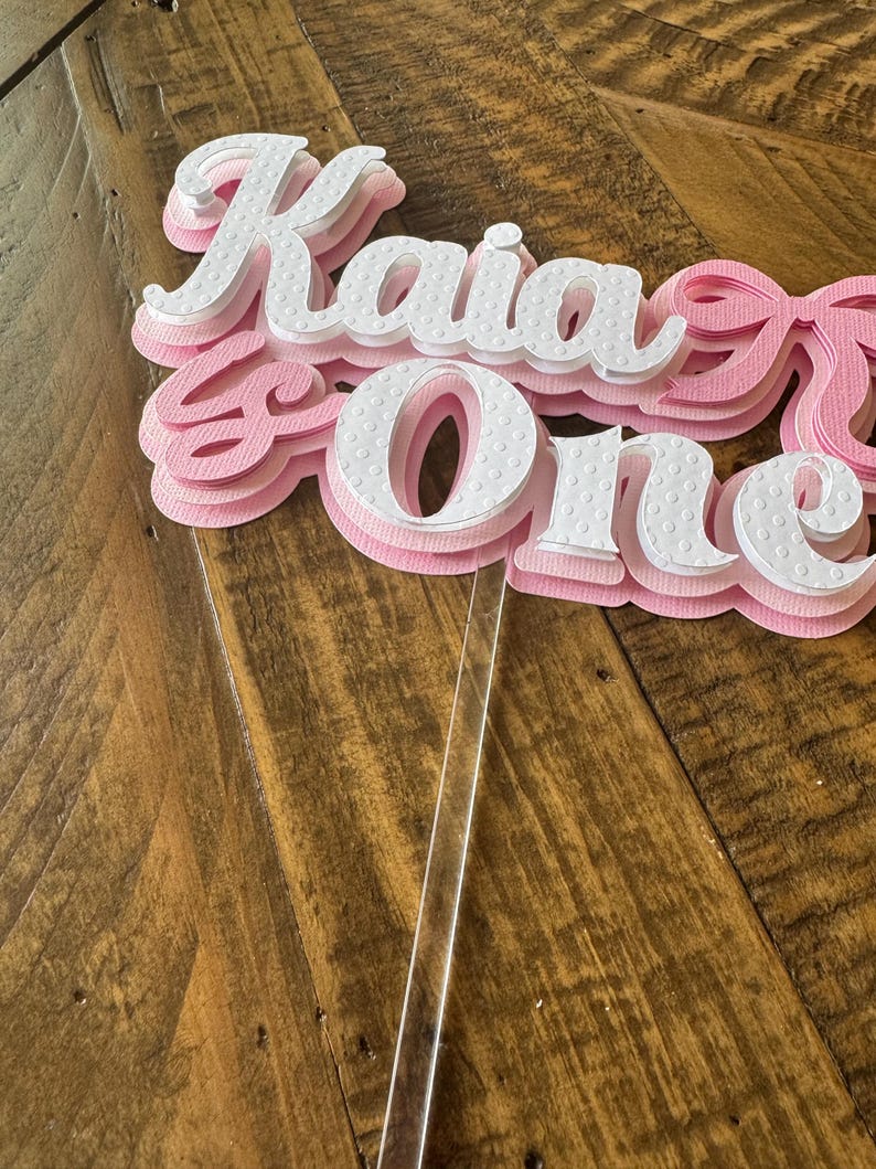 Coquete Cake Topper - Bows Cake Topper - Etsy