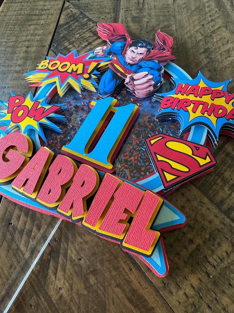 Super Heroe Cake Topper - Etsy