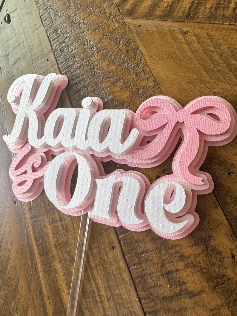 Coquete Cake Topper - Bows Cake Topper - Etsy