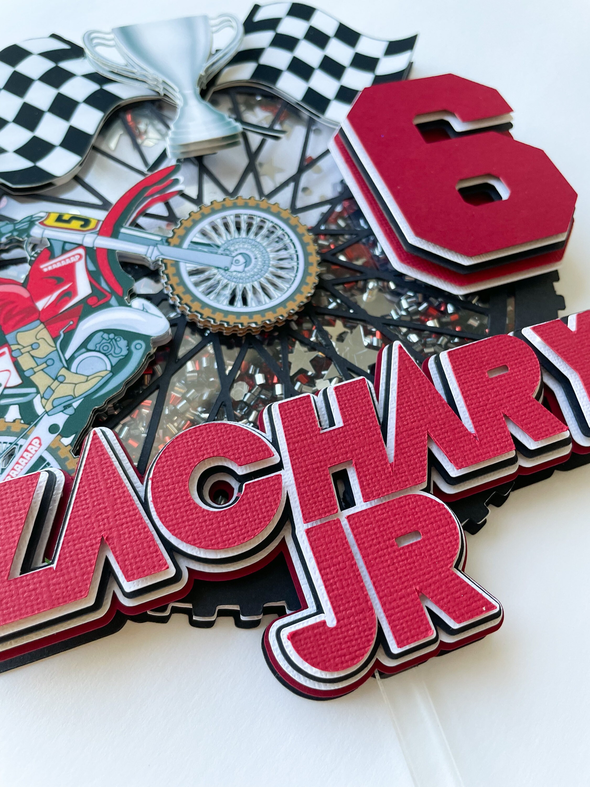 Motocross Cake Topper Custom - Etsy