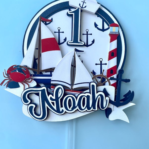 Nautical Cake Topper - Etsy