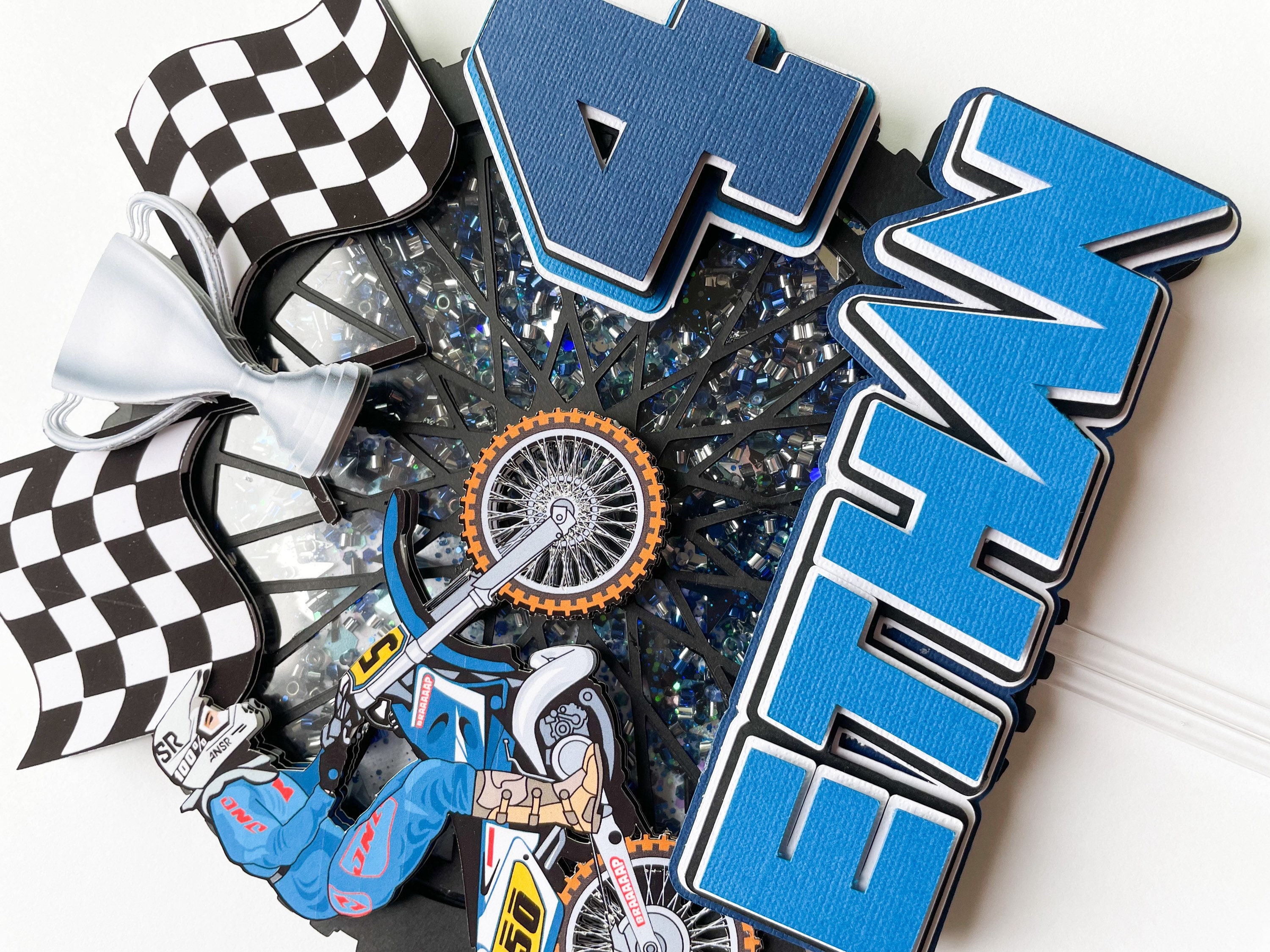 Motocross Cake Topper Custom - Etsy