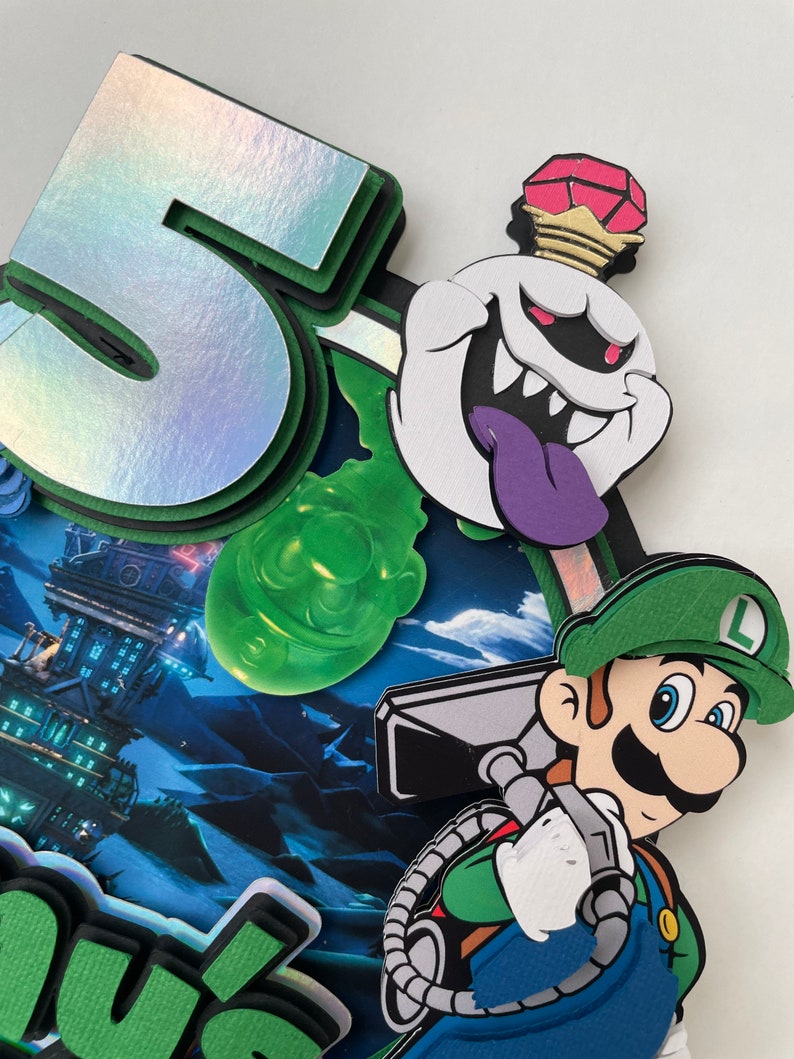 Luigi’s Mansion Inspired Cake Topper Custom - Etsy