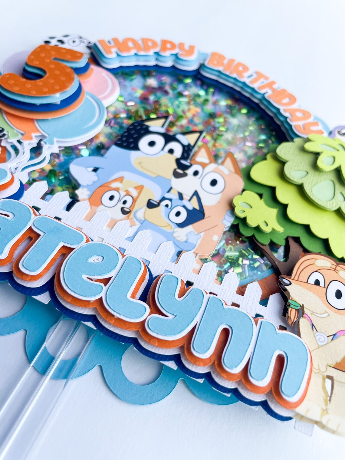 Bluey Inspired Cake Topper Custom - Etsy
