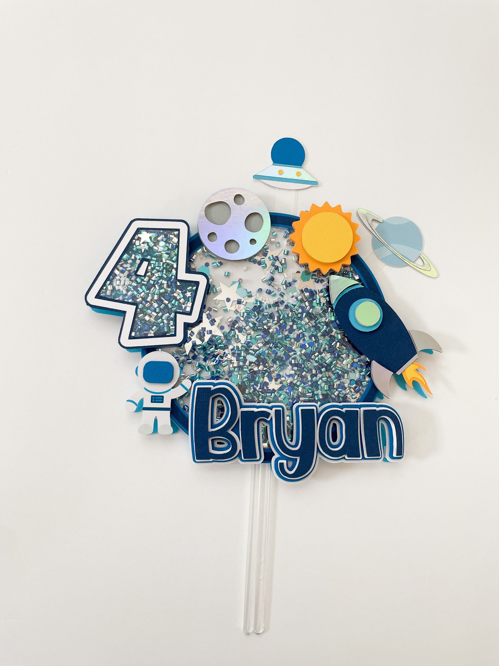Space Cake Topper Custom - Etsy