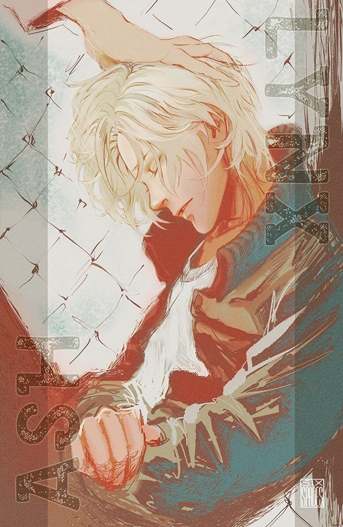 Ash Lynx Art Print 11 X 17 Eiji Okumura Banana Fish Salinger Anime ...