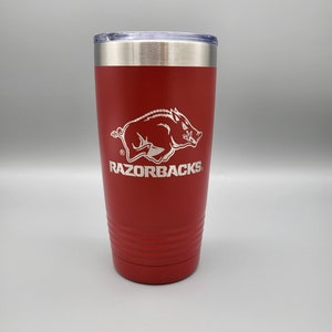 Arkansas Razorback 20 Oz Stainless Steel Tumbler - Etsy