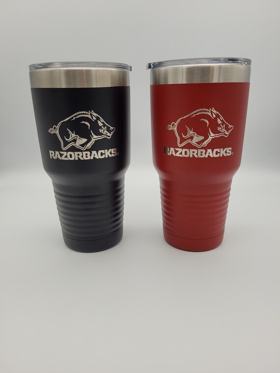 30 oz Arkansas Razorback stainless steel tumbler | Etsy