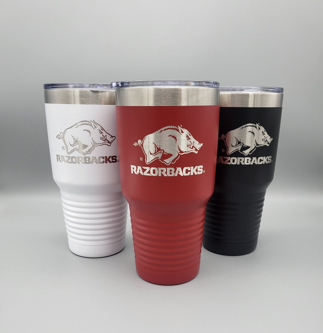 30 Oz Arkansas Razorback Stainless Steel Tumbler - Etsy