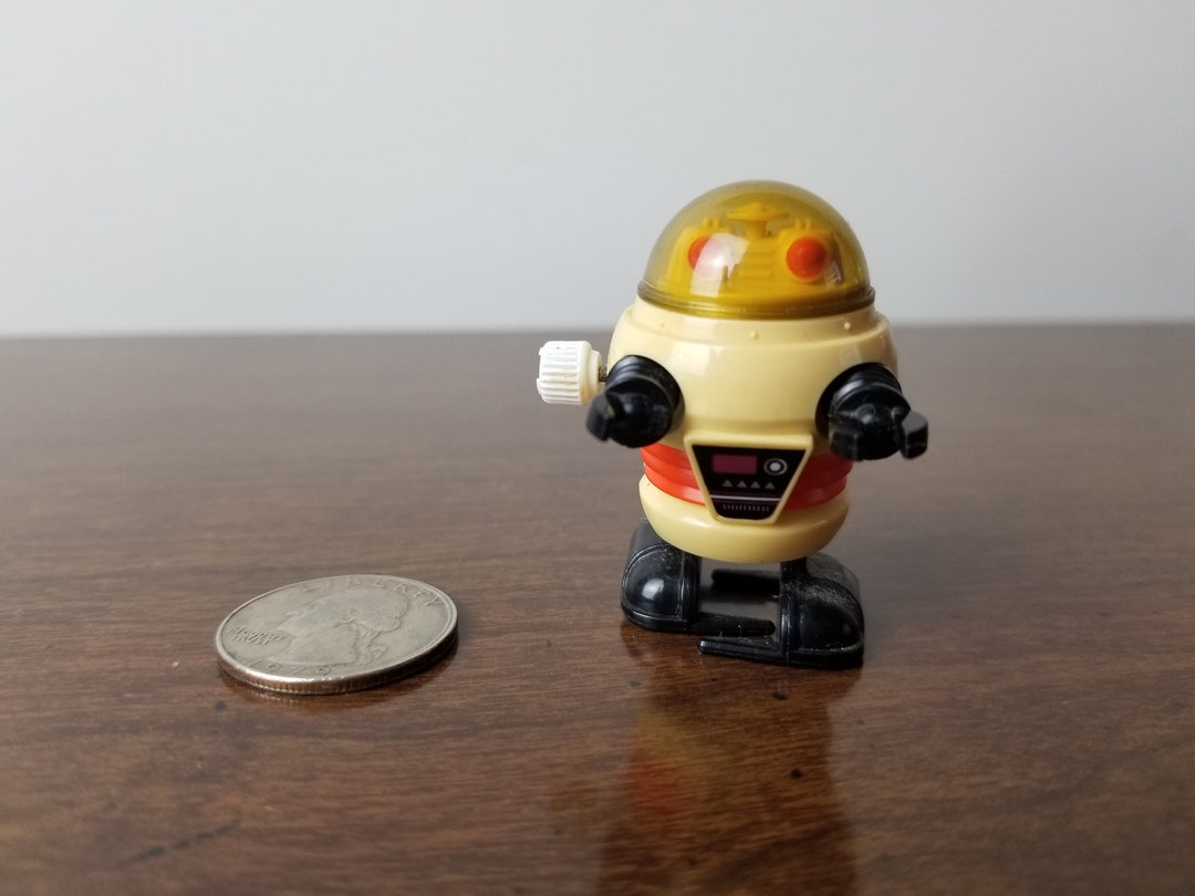 ORIGINAL TOMY ROBOT / Vintage Rare Wind up Toy / Pocket Bot / 80s ...