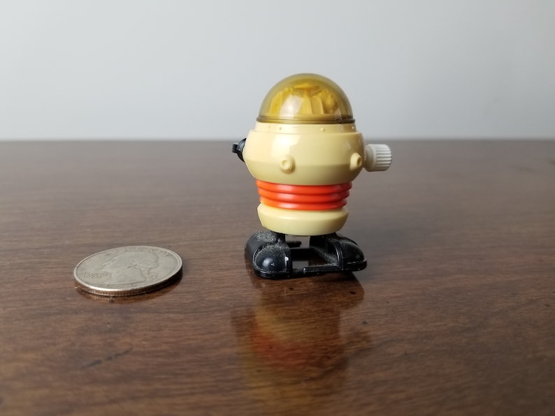 ORIGINAL TOMY ROBOT / Vintage Rare Wind up Toy / Pocket Bot / 80s ...