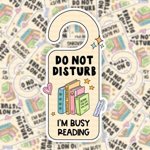 Do Not Disturb Door Hanger Sticker, Water Resistant Trendy Aesthetic ...