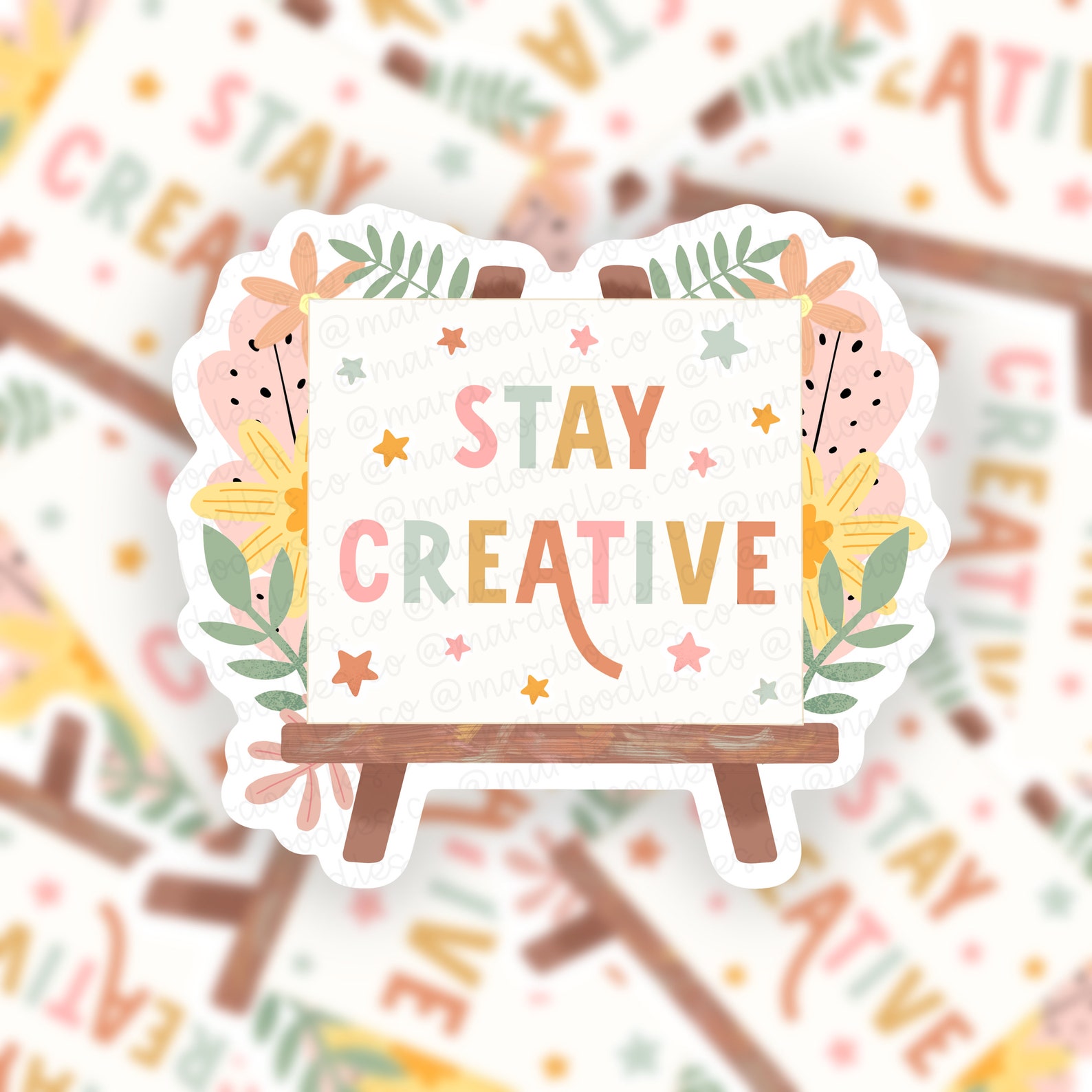 Stay Creative Sticker Artist Sticker Crafter Sticker Floral | Etsy