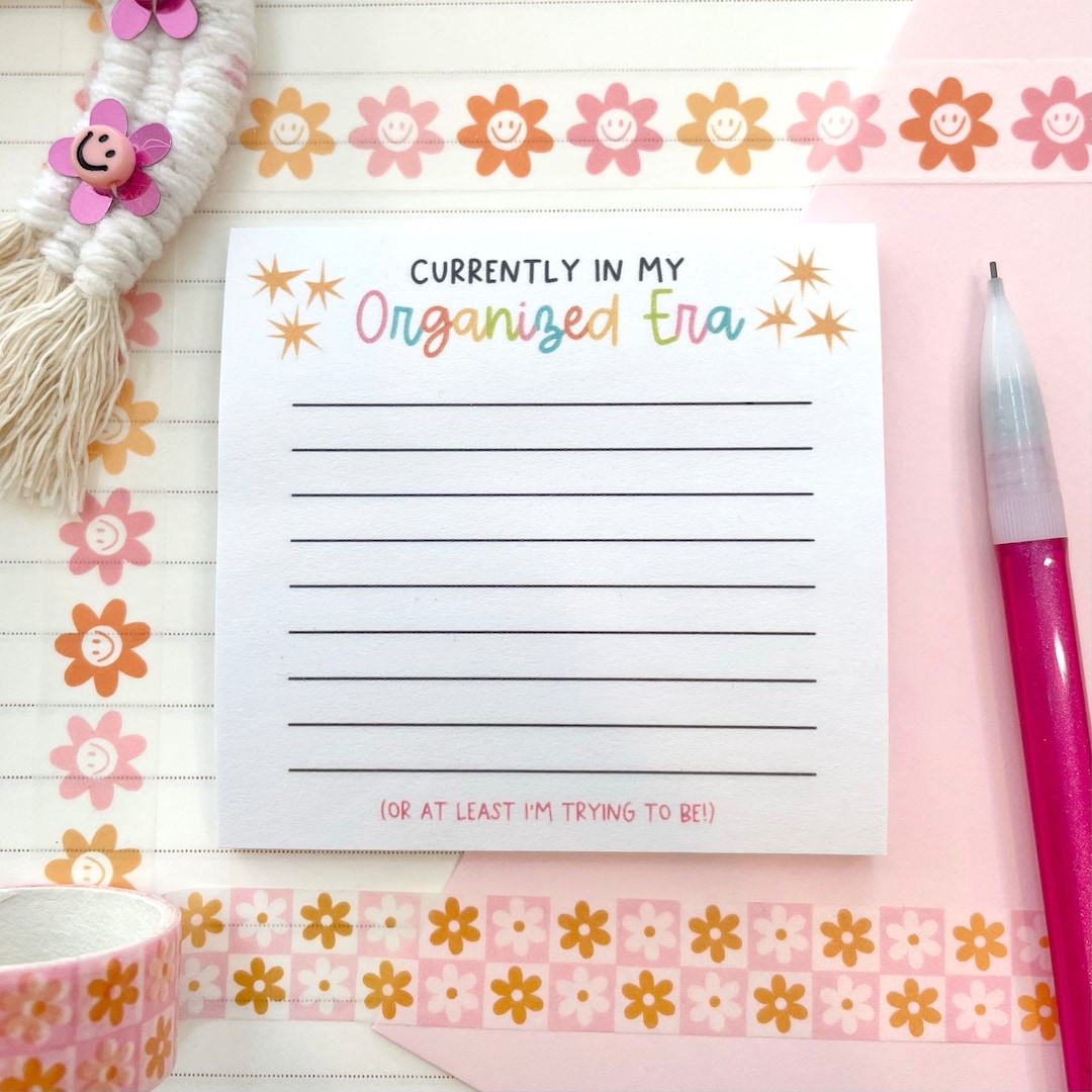 In My Organized Era Sticky Notes, Trendy and Simple Post It Notes ...