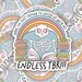 Endless TBR Sticker, Bookish Skull Water Resistant Laptop Decal ...