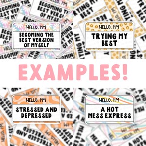 Custom Hello I'm Sticker Funny Relatable Water Resistant Laptop Decal ...