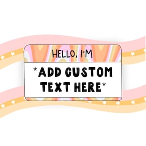 Custom Hello I'm Sticker Funny Relatable Water Resistant Laptop Decal ...