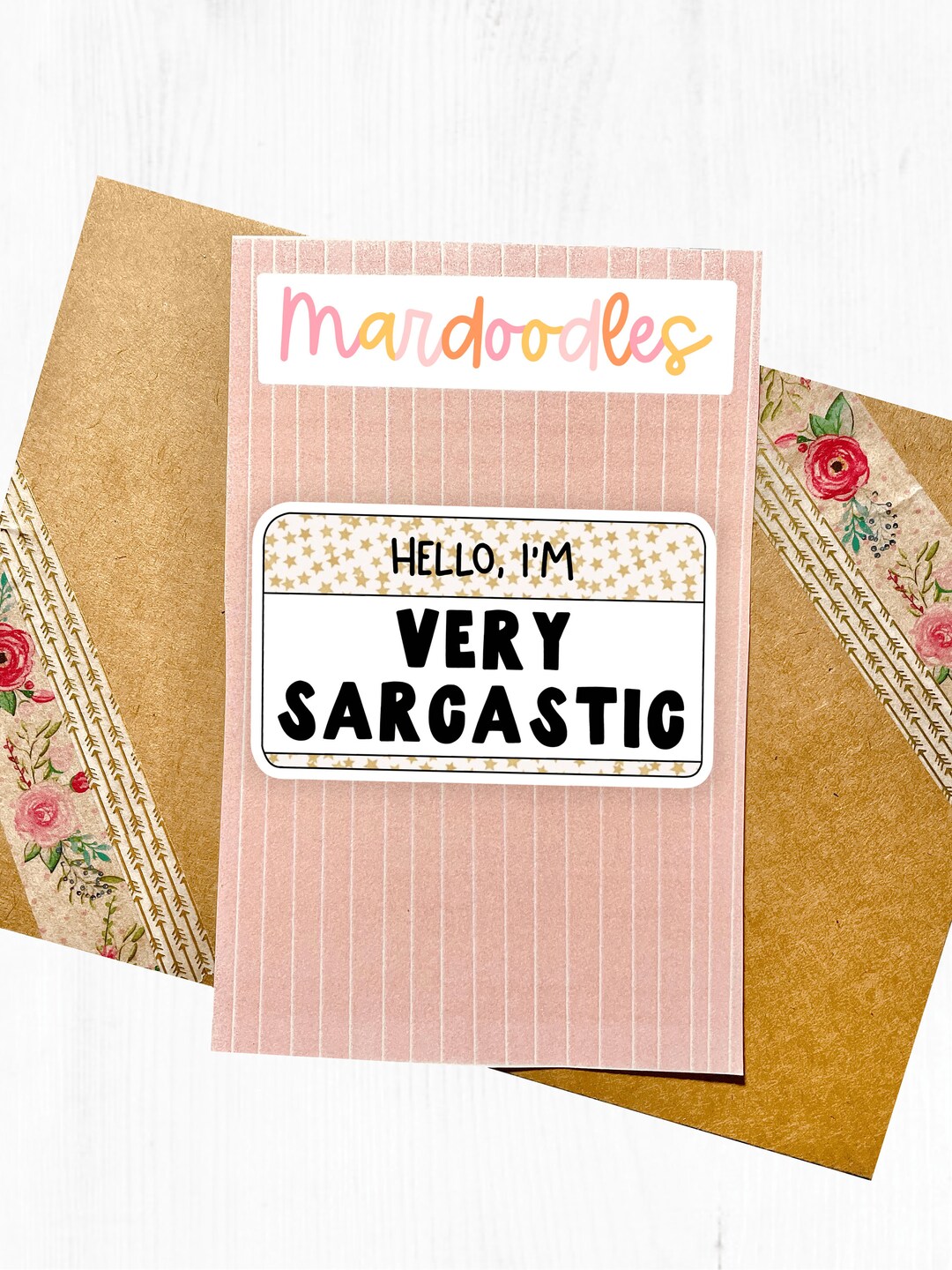 Hello I'm Very Sarcastic Sticker, Funny Trendy Water Resistant Laptop ...