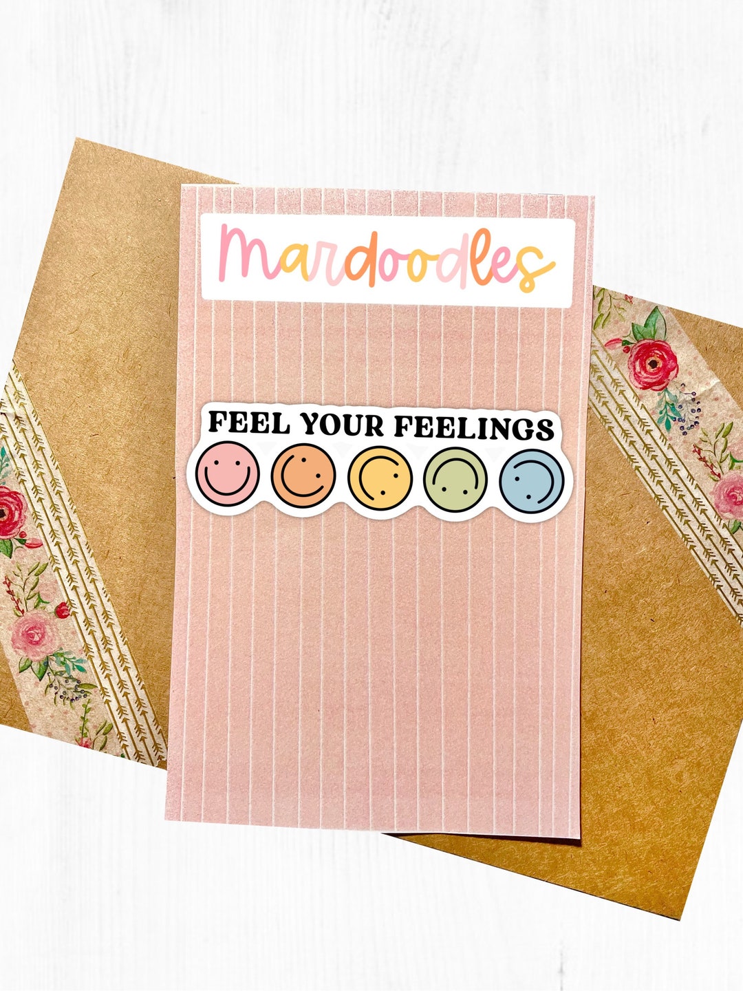 Feel Your Feelings Sticker, Cute Emotions Water Resistant Laptop Decals ...