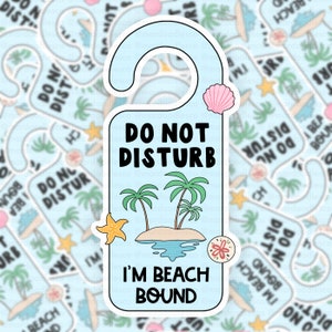 Do Not Disturb Door Hanger Sticker, Water Resistant Trendy Aesthetic ...