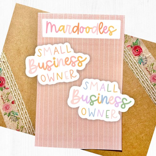 Small Business Owner Holographic Sticker - Etsy