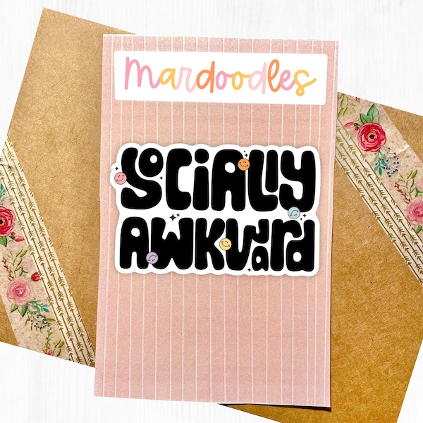 Awkward Sticker - Etsy