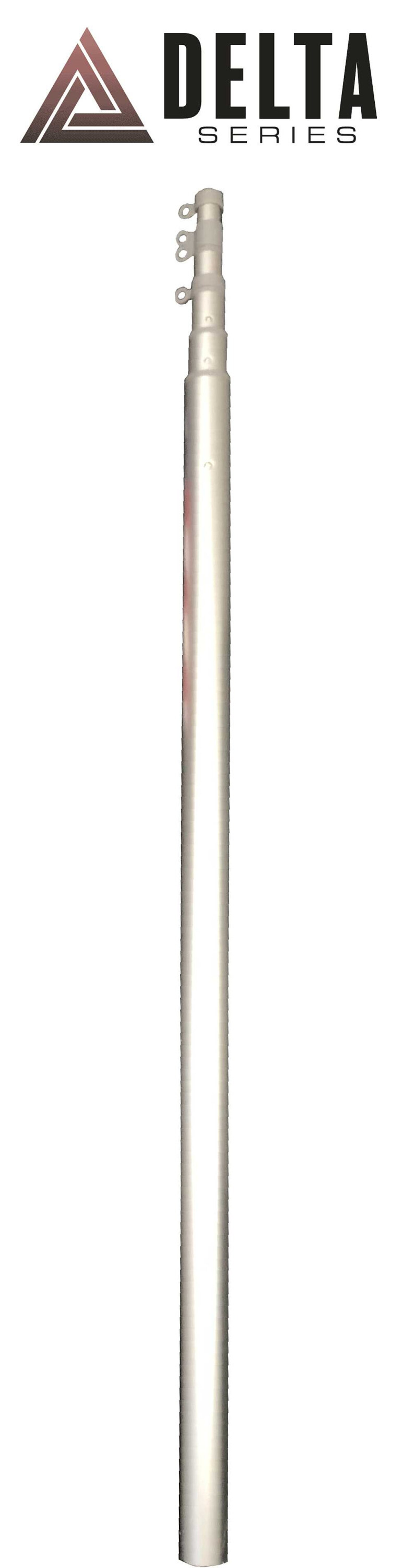 20' & 25' Delta Pin-lock TELESCOPING Flag Pole (silver) - Etsy