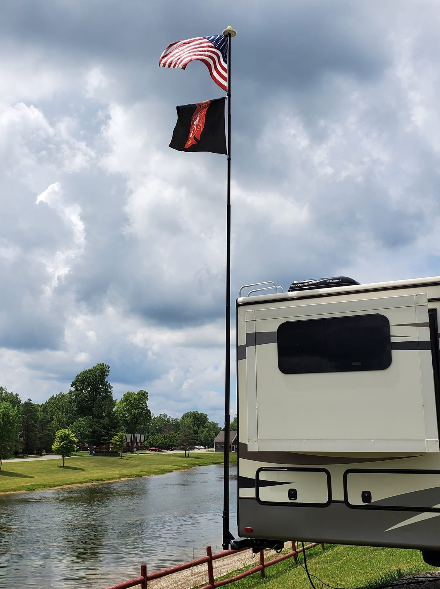 2"- 3" Diameter Heavy Duty RV Hitch Flag Pole Holder - Etsy
