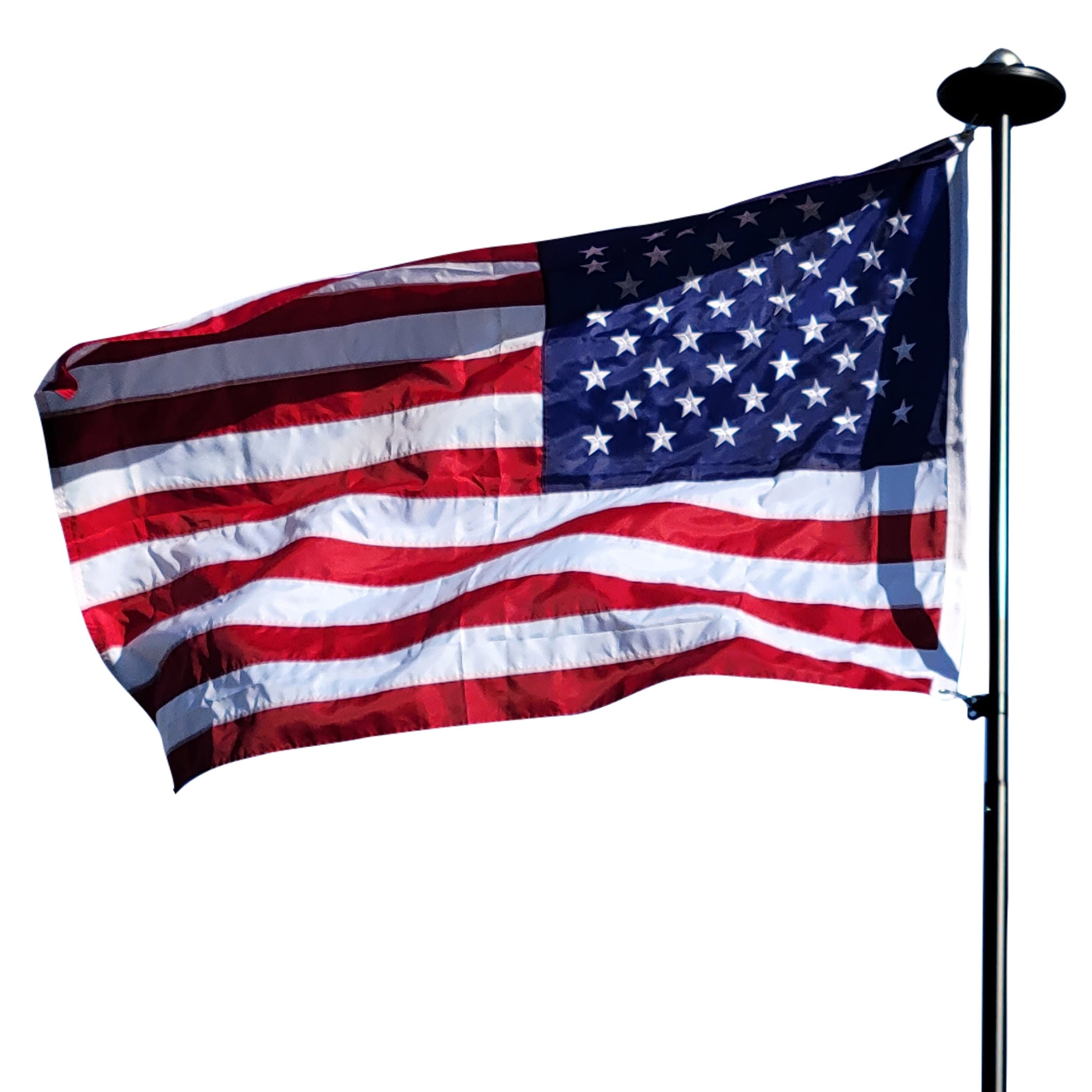 25' Delta Pin-lock TELESCOPING Flag Pole "freedom Edition" (black) - Etsy