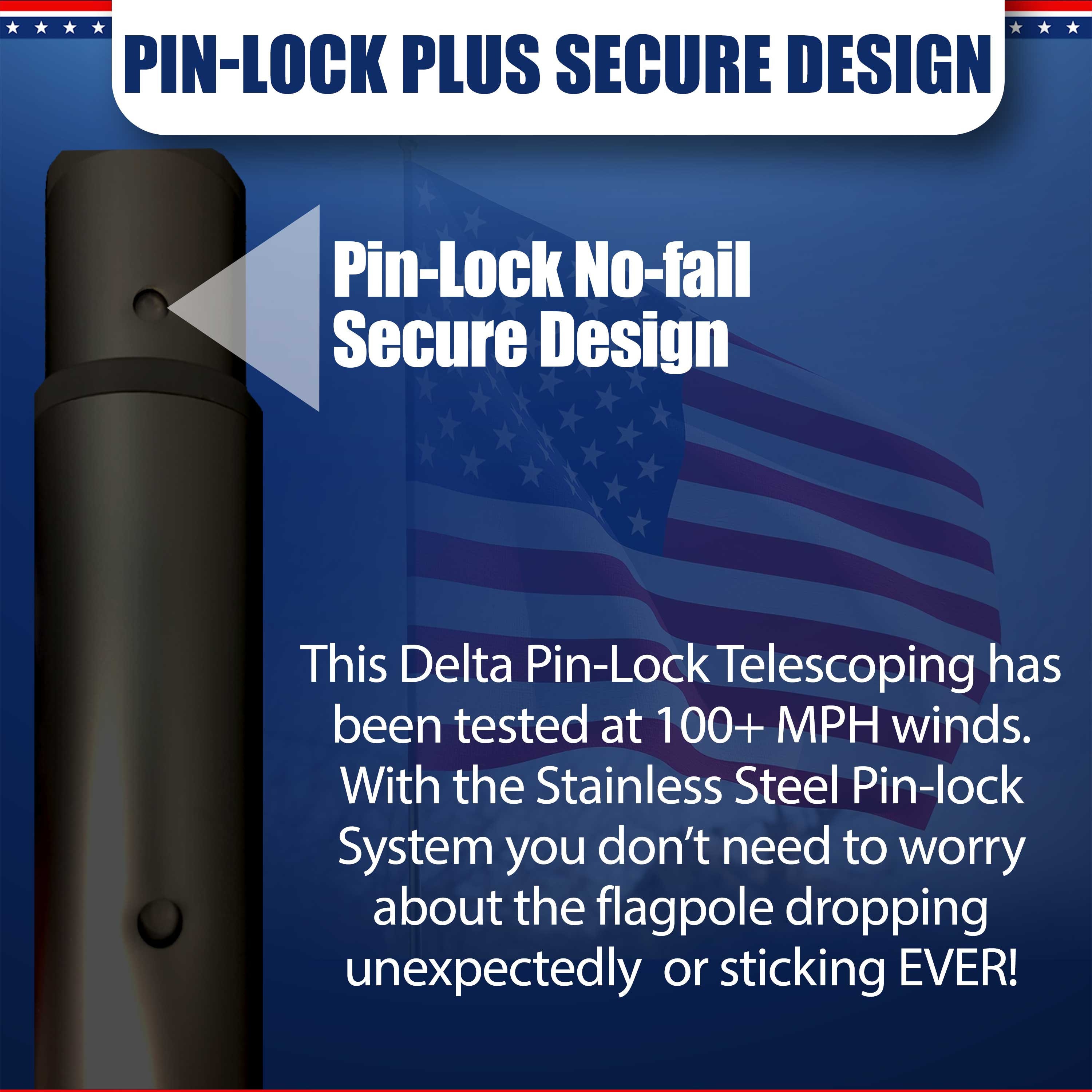 Bundle 20' & 25' Delta Telescoping "freedom Edition" Black (pole, Light ...