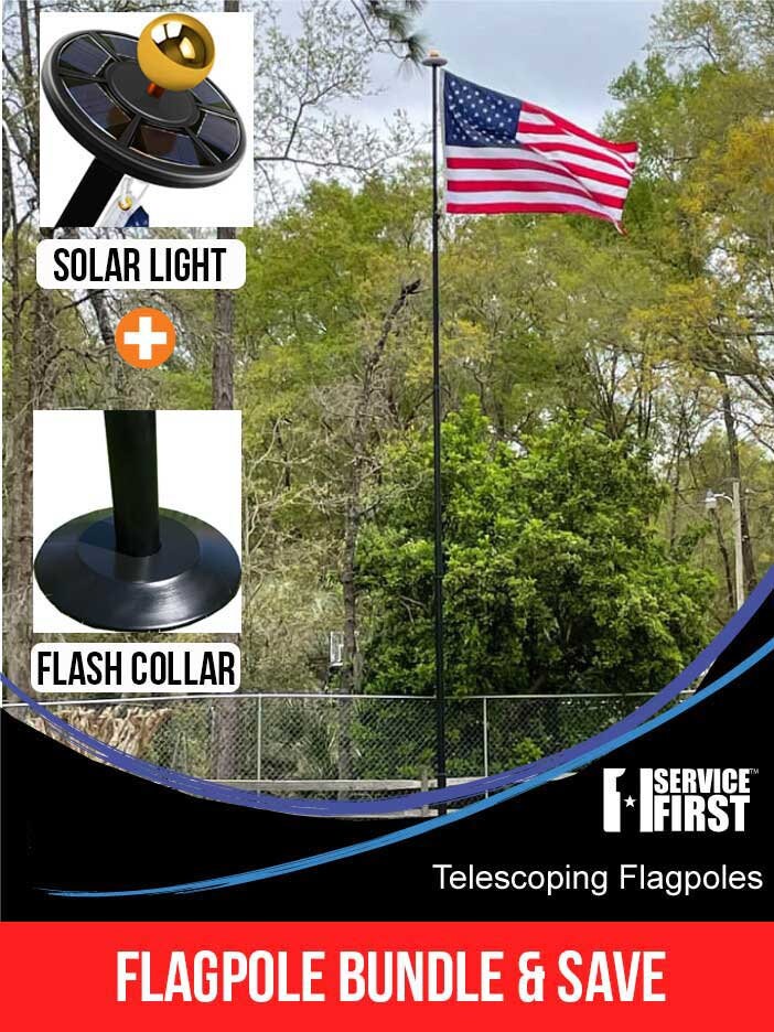 Bundle 20' & 25' Delta Telescoping "freedom Edition" Black (pole, Light ...