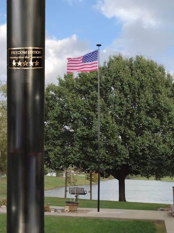 30' Delta SECTIONAL Flagpole "freedom Edition" (black) - Etsy
