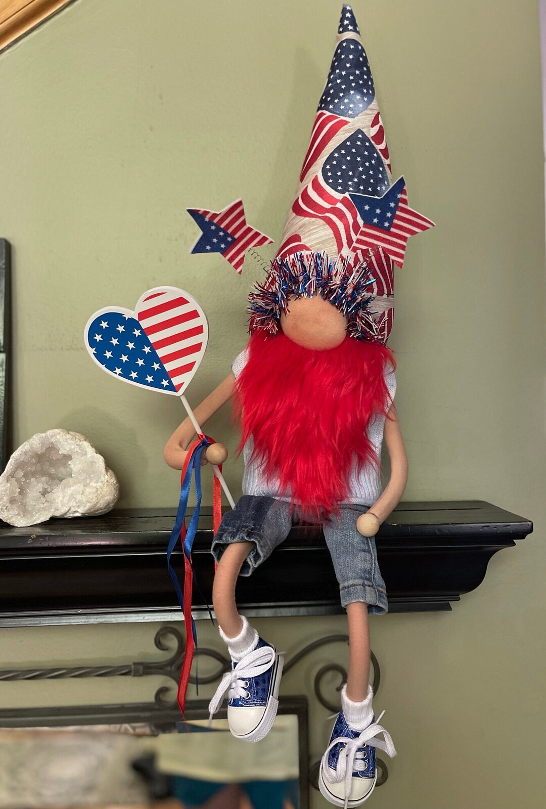 Patriotic Gnome | July 4th | Memorial Day | Gift for Her | Gift for Mom ...
