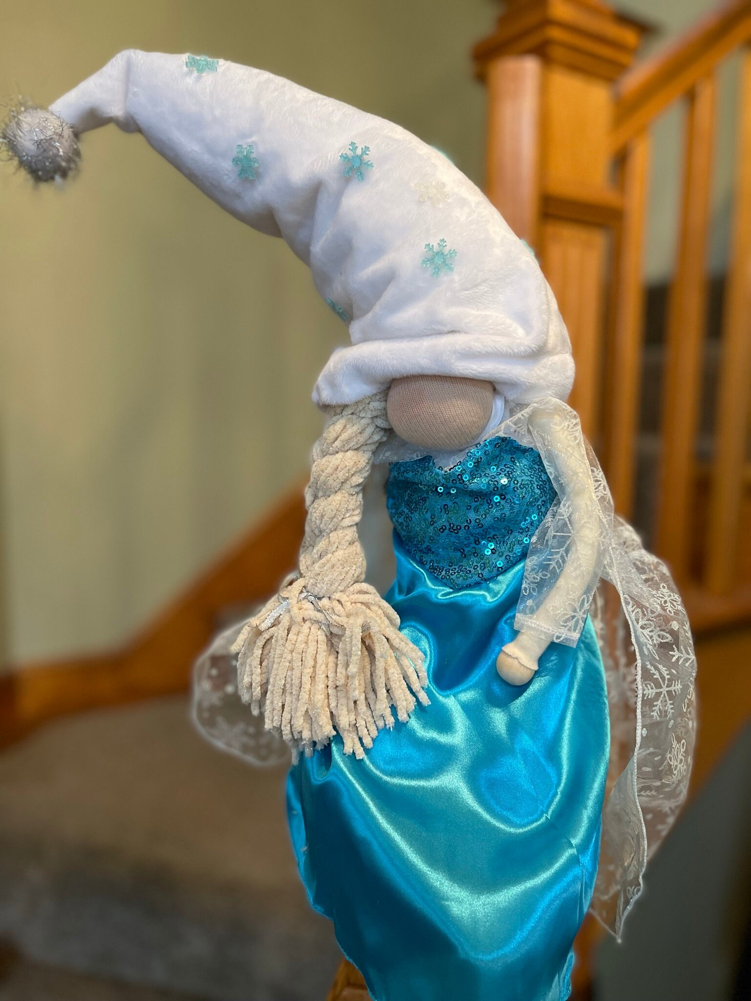 Elsa Gnome Spring Gift for Her Gift for Mom Home Decor Shelf Sitter ...