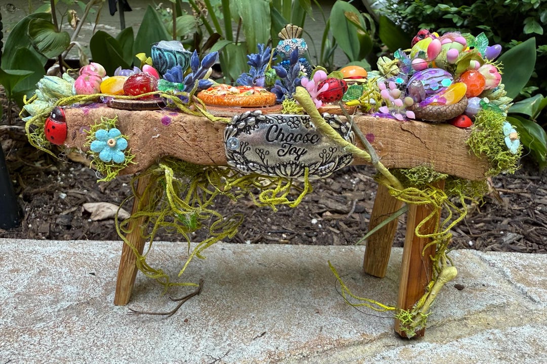 Fairy Feast – Miniature Food & Drink Table for Fairy Gardens or ...