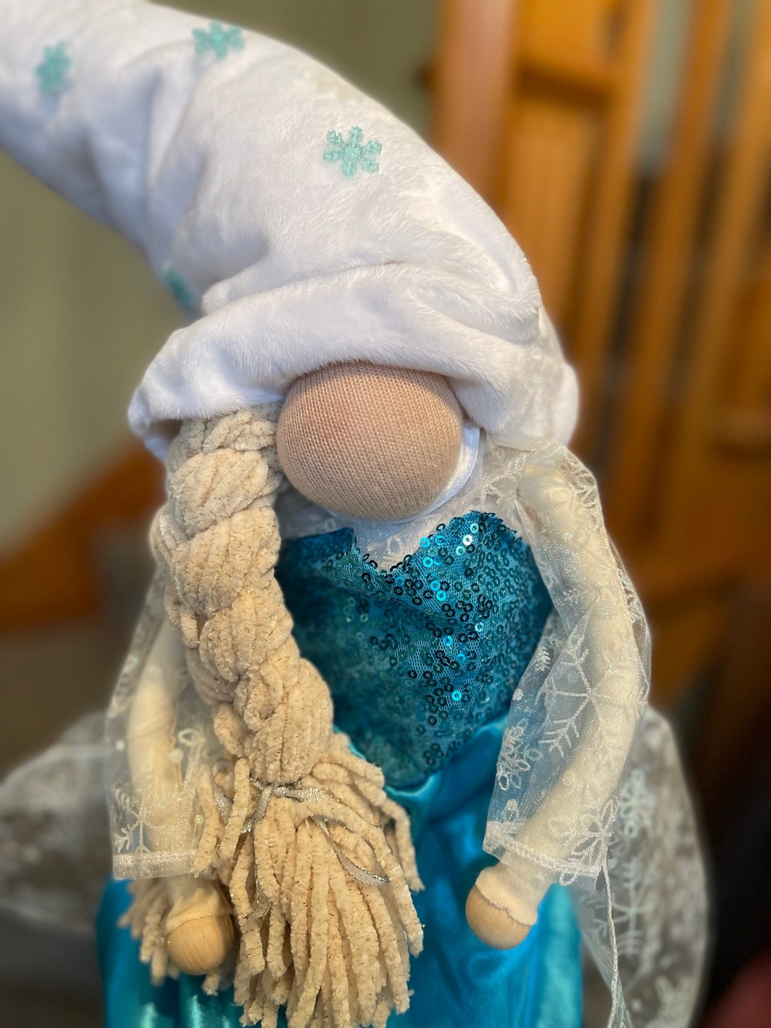 Elsa Gnome Spring Gift for Her Gift for Mom Home Decor Shelf Sitter ...