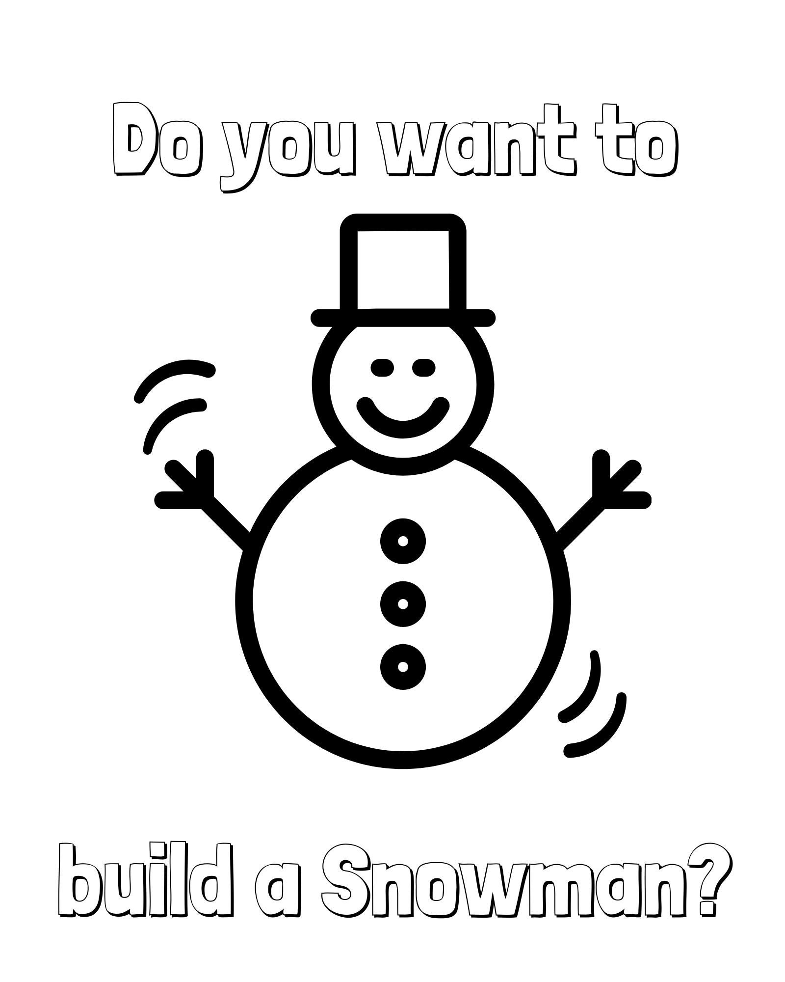 Christmas Coloring Page/ Coloring Sheet/ Snowman Coloring Sheet ...