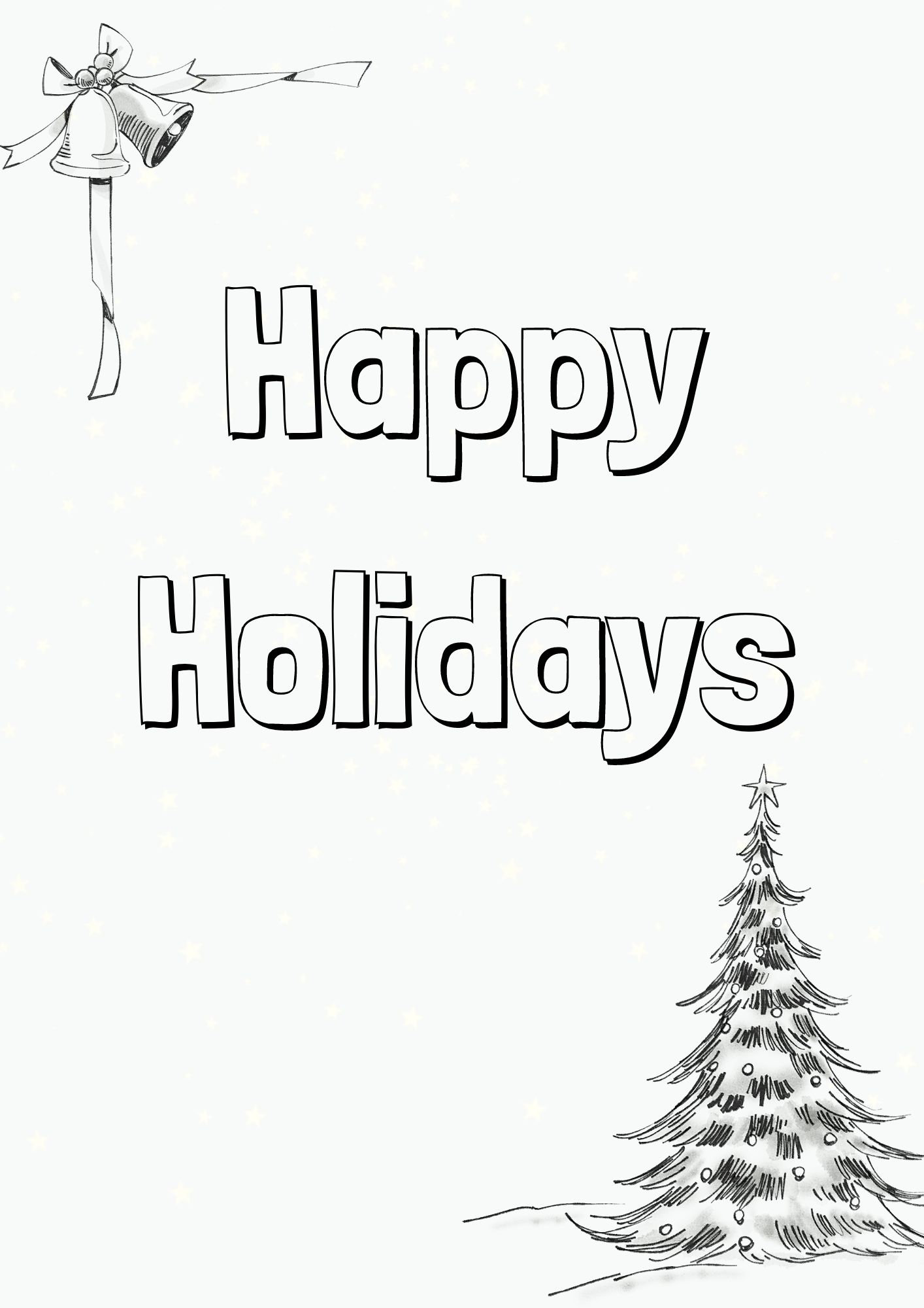 Christmas Coloring Sheet/ Coloring Page/ Holiday Worksheet/ Christmas ...