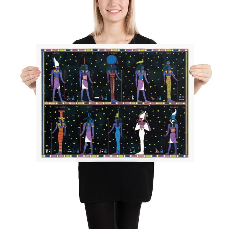 Ancient Egyptian Gods and Goddesses (radioactive Version), Egyptian ...