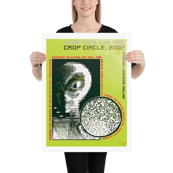 Alien Face Crop Circle