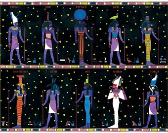 Ancient Egyptian Mythology Poster - Etsy Ireland