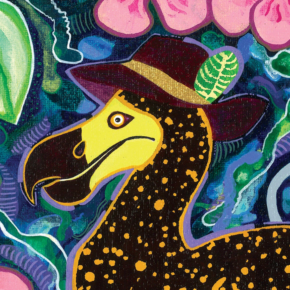 Dodo Birds Wearing Hats Diptych Dodo Art Dodo Bird Art - Etsy