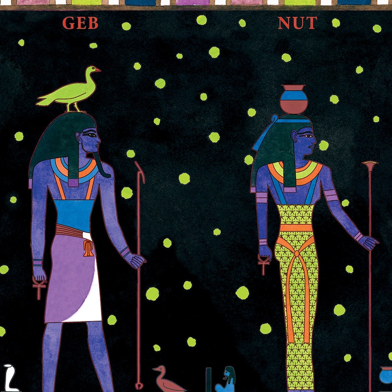 Ancient Egyptian Gods and Goddesses (radioactive Version), Egyptian ...