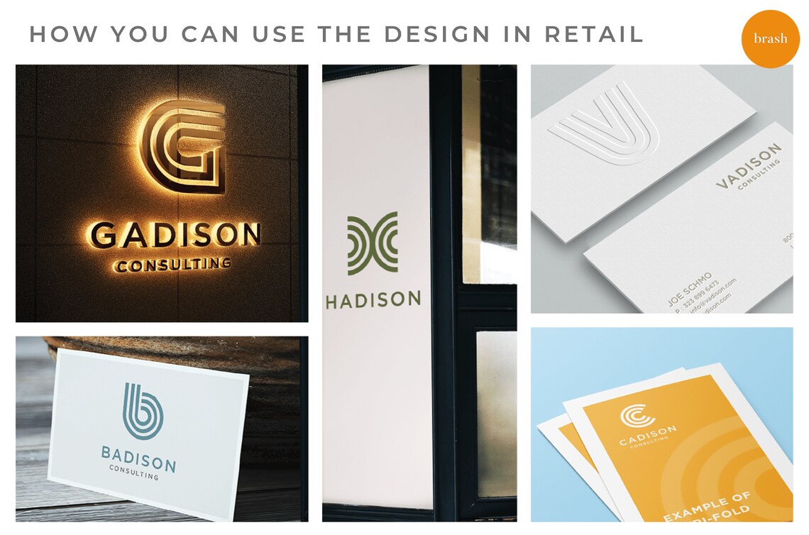 Professional Logo Template for Canva, A-Z , Editable Logo, Monogram ...