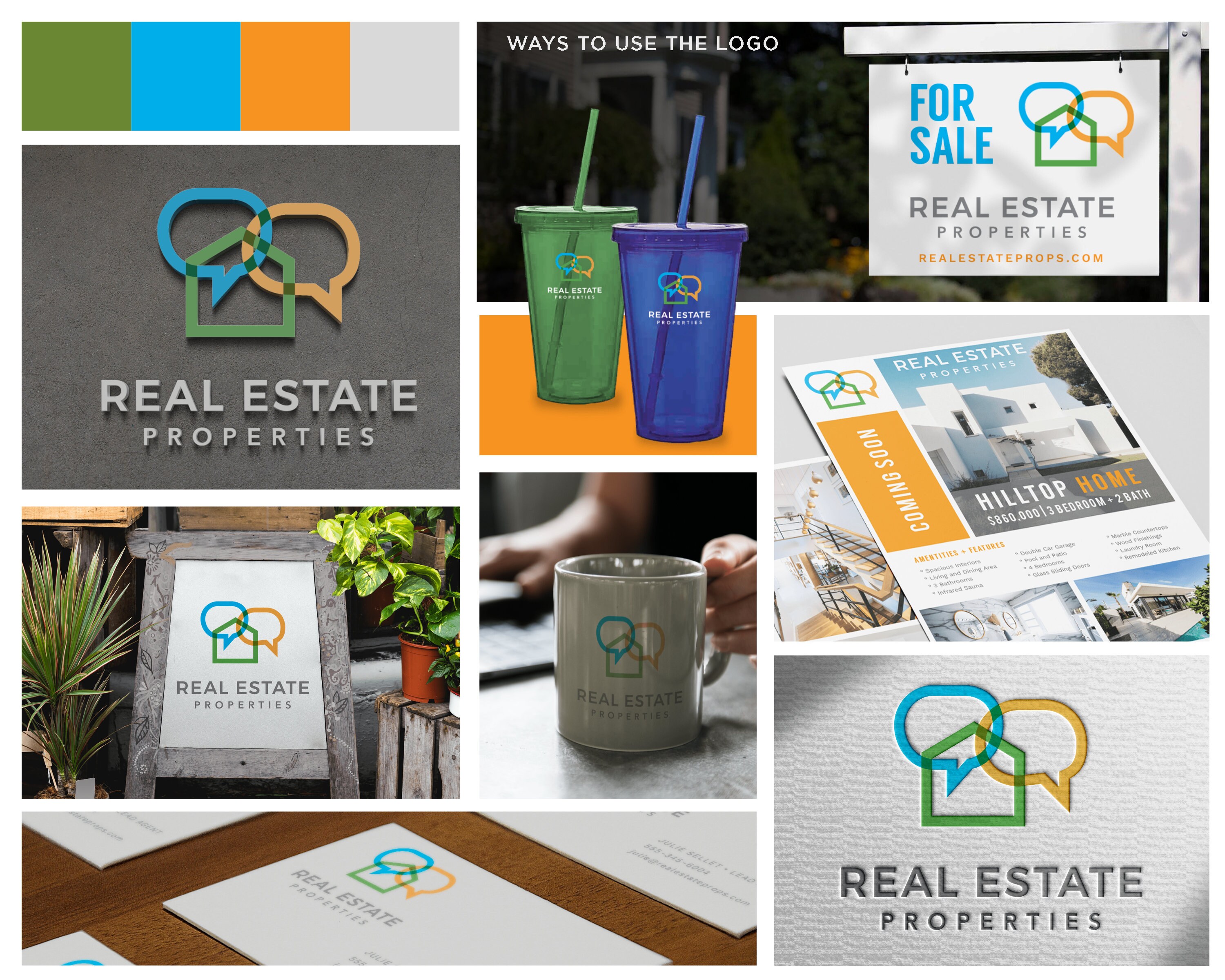 Lively Real Estate Logo, Realtor Logo, Real Estate Branding, Pre-made ...