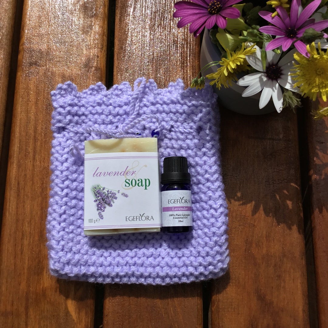 Olive Oil Lavender Soap, Pure Lavender Essential Oil and Cotton Purple ...
