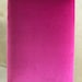 Bright Pink High Back Chair W/ Solid Velvet Fabric, Silver Painted Wood ...