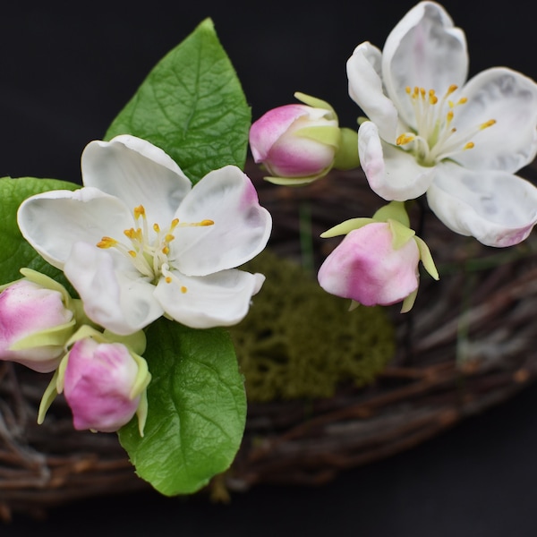 Apple Blossom Hair Pin - Etsy