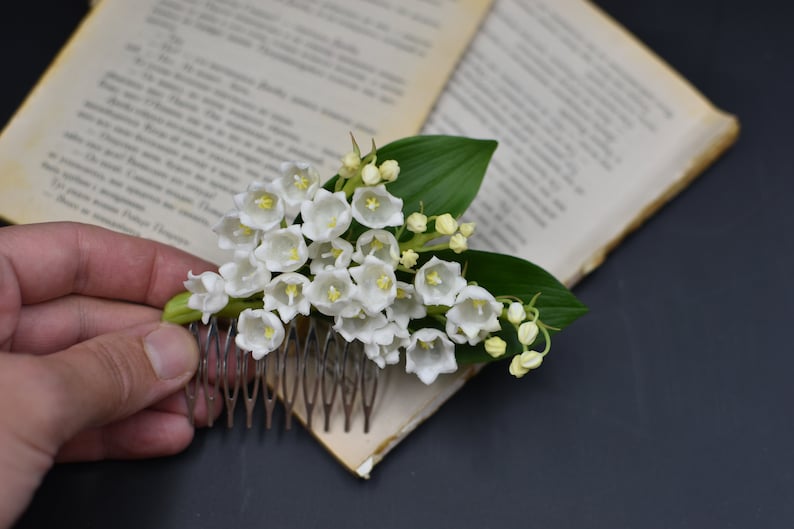 Hair Comb Lilies of the Valley Wedding Comb Realistic Flower - Etsy
